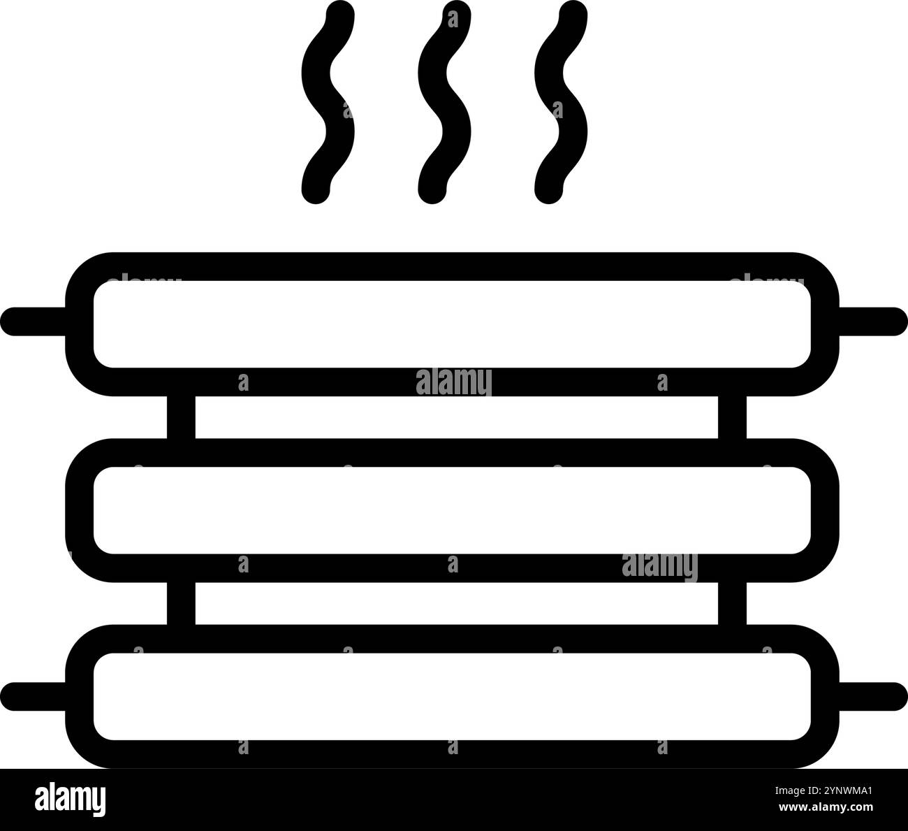 Radiator icon. Home Heating Icon. Hvac system linear sign. Simple ...