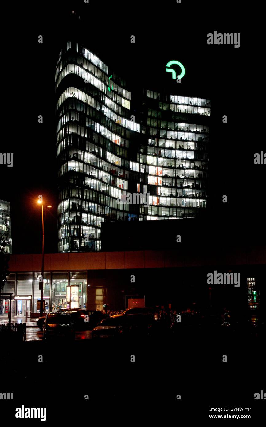 Vienna, Austria. 18th Nov, 2024. Logo of the Austrian gas and oil ...