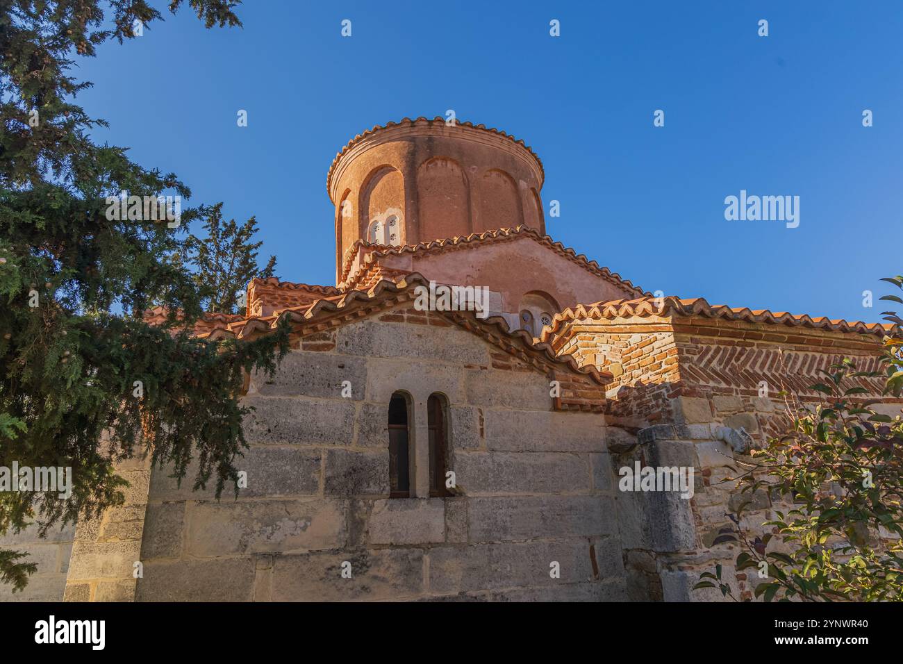 Interior of Roman cathedral church. Ancient Architectural design with ...