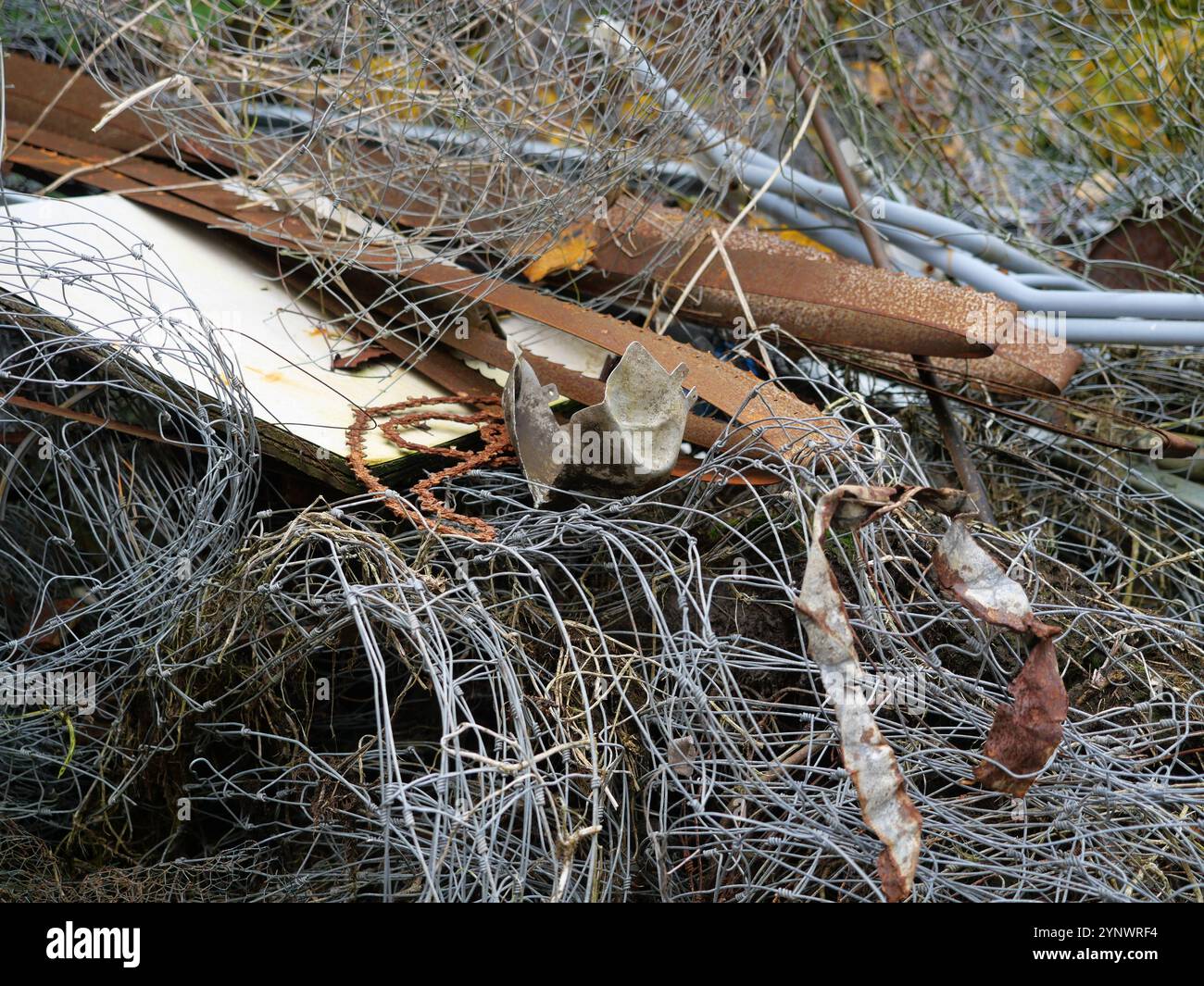 Scrap, scrap meta - A pile of rusty scrap metal bears witness to past ...