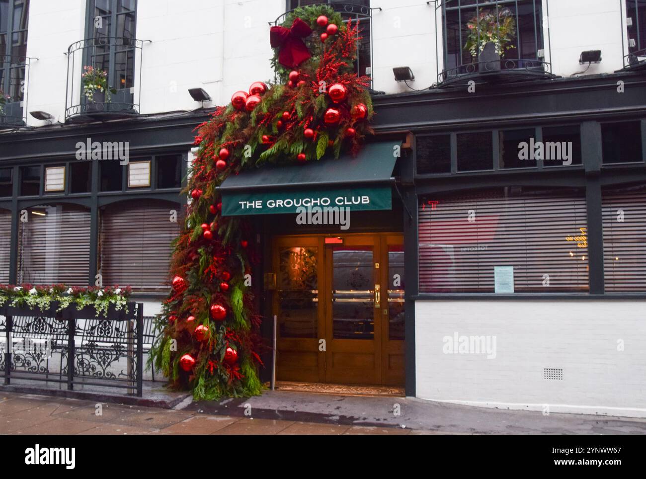 London, UK. 27th November 2024. Exterior view of Groucho Club in Dean ...