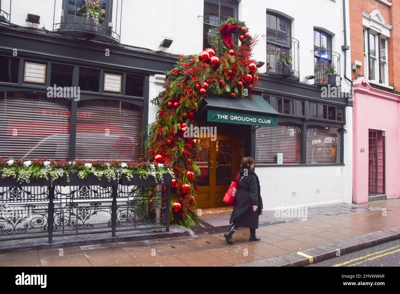 London, UK. 27th November 2024. Exterior view of Groucho Club in Dean ...