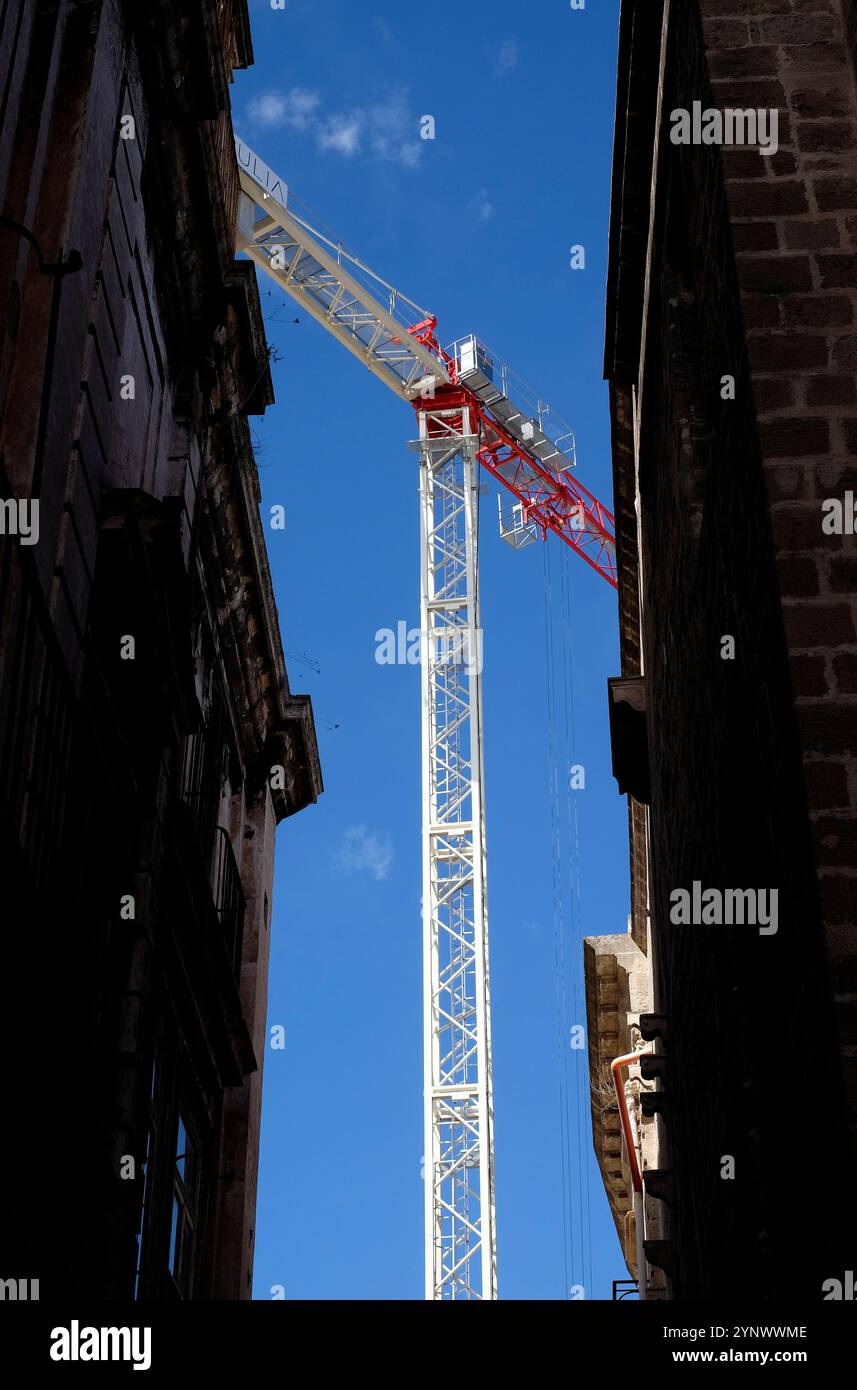 Crane and buildings hi-res stock photography and images - Alamy