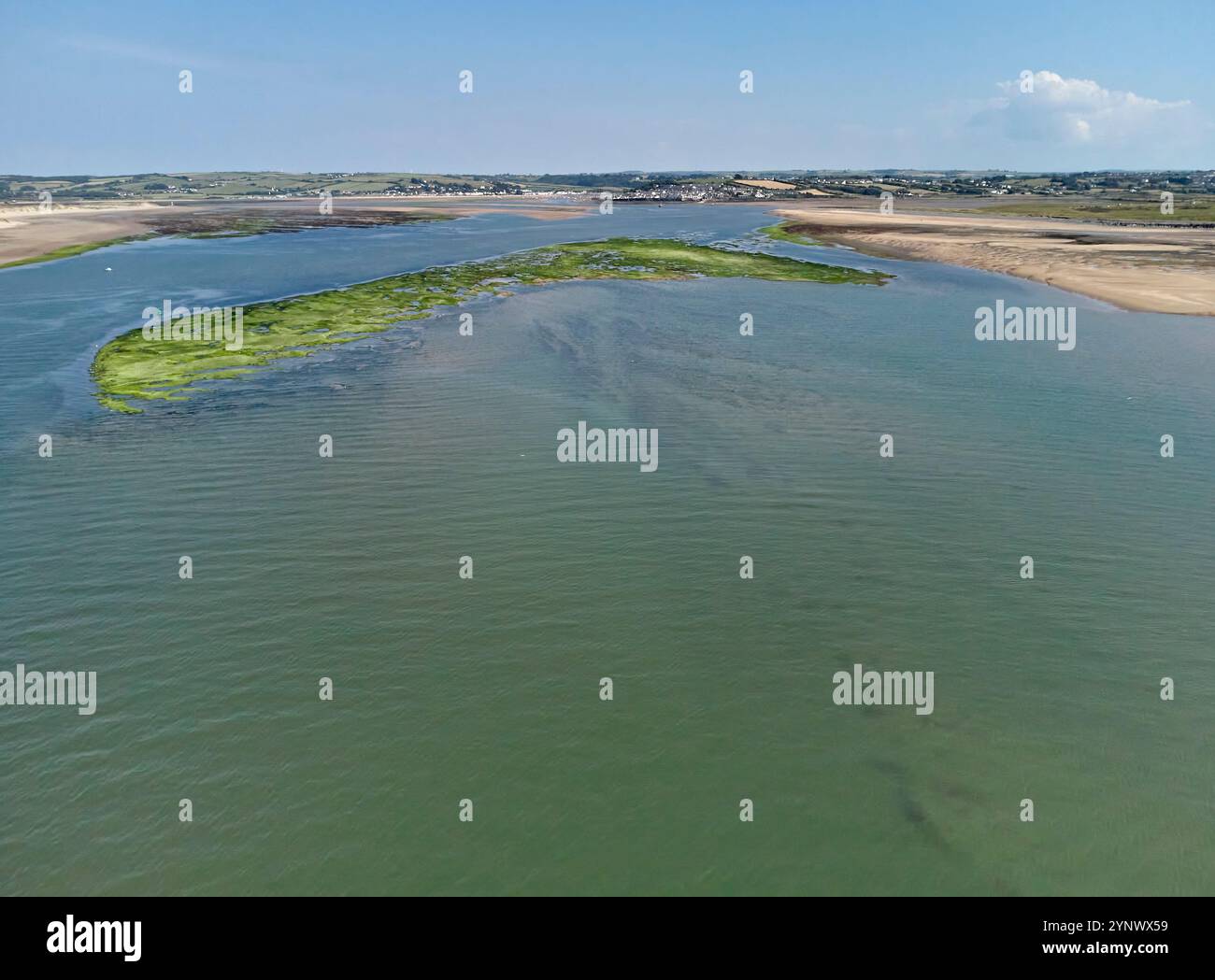 An aerial view of the Taw and Torridge estuary, where the Taw and ...