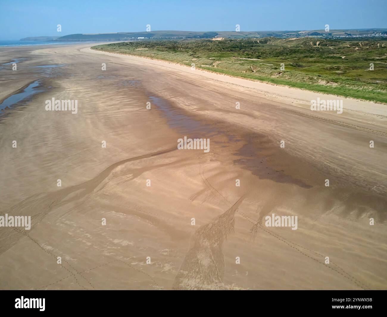 An aerial view of the Taw and Torridge estuary, where the Taw and ...