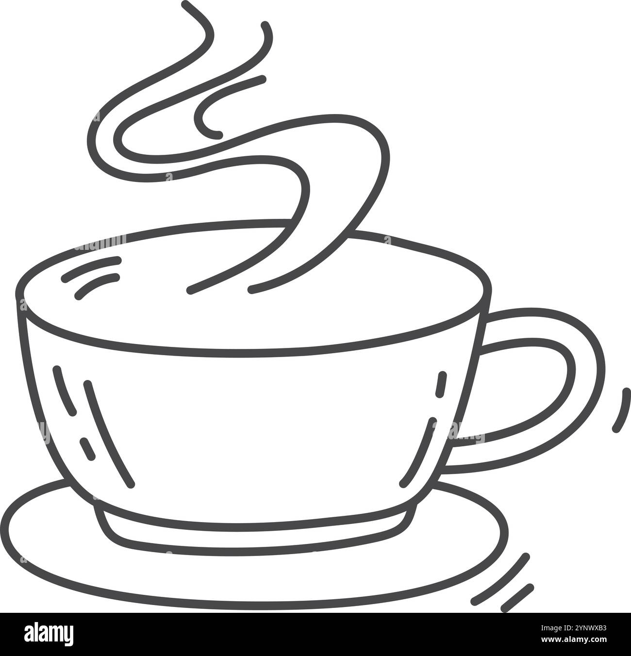 Silhouette coffee cup steam rising hi-res stock photography and images ...