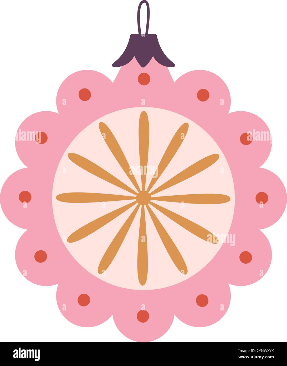 Pink red yellow center Cut Out Stock Images & Pictures - Alamy