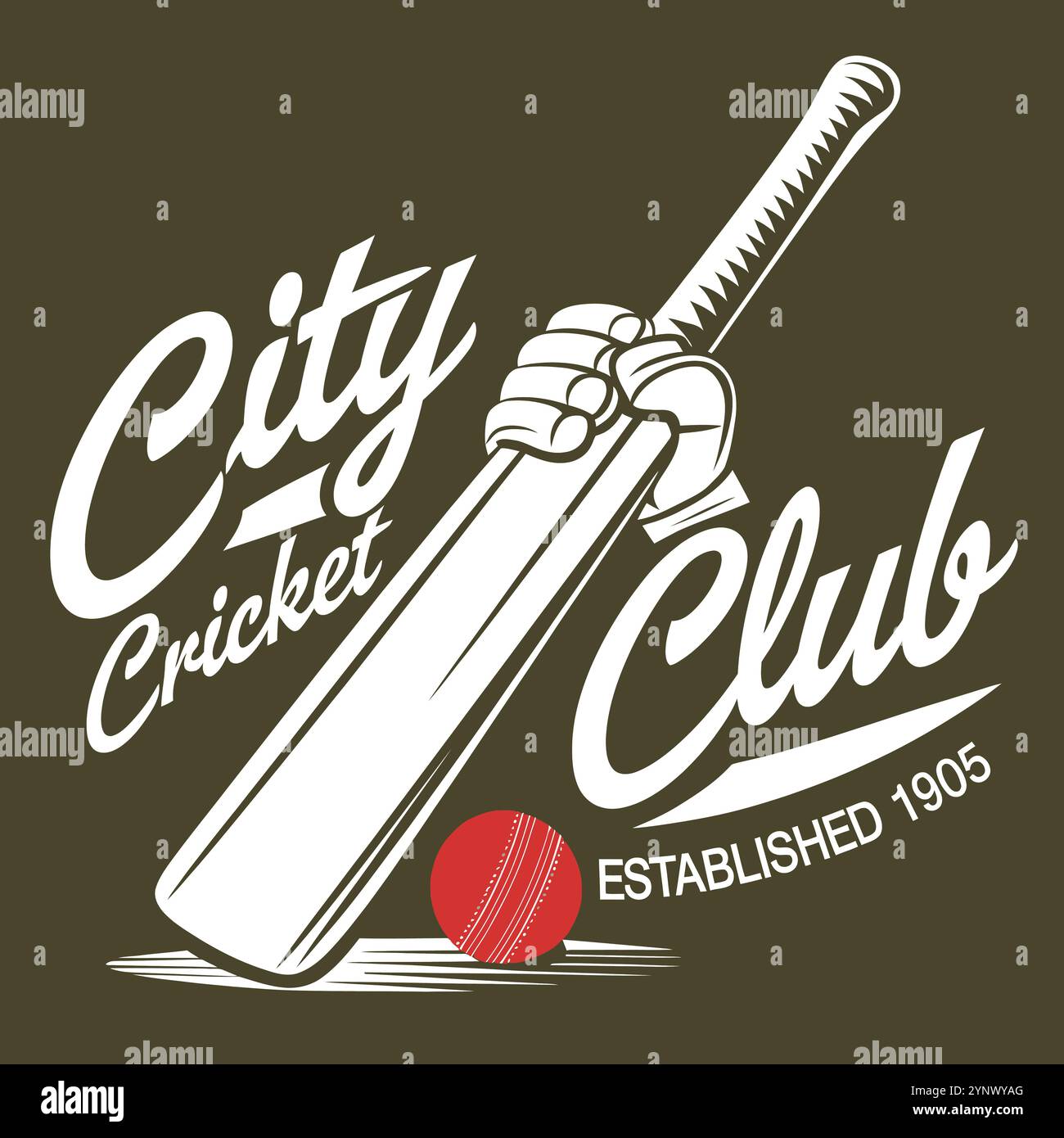 Modern cricket academy logo hi-res stock photography and images - Alamy