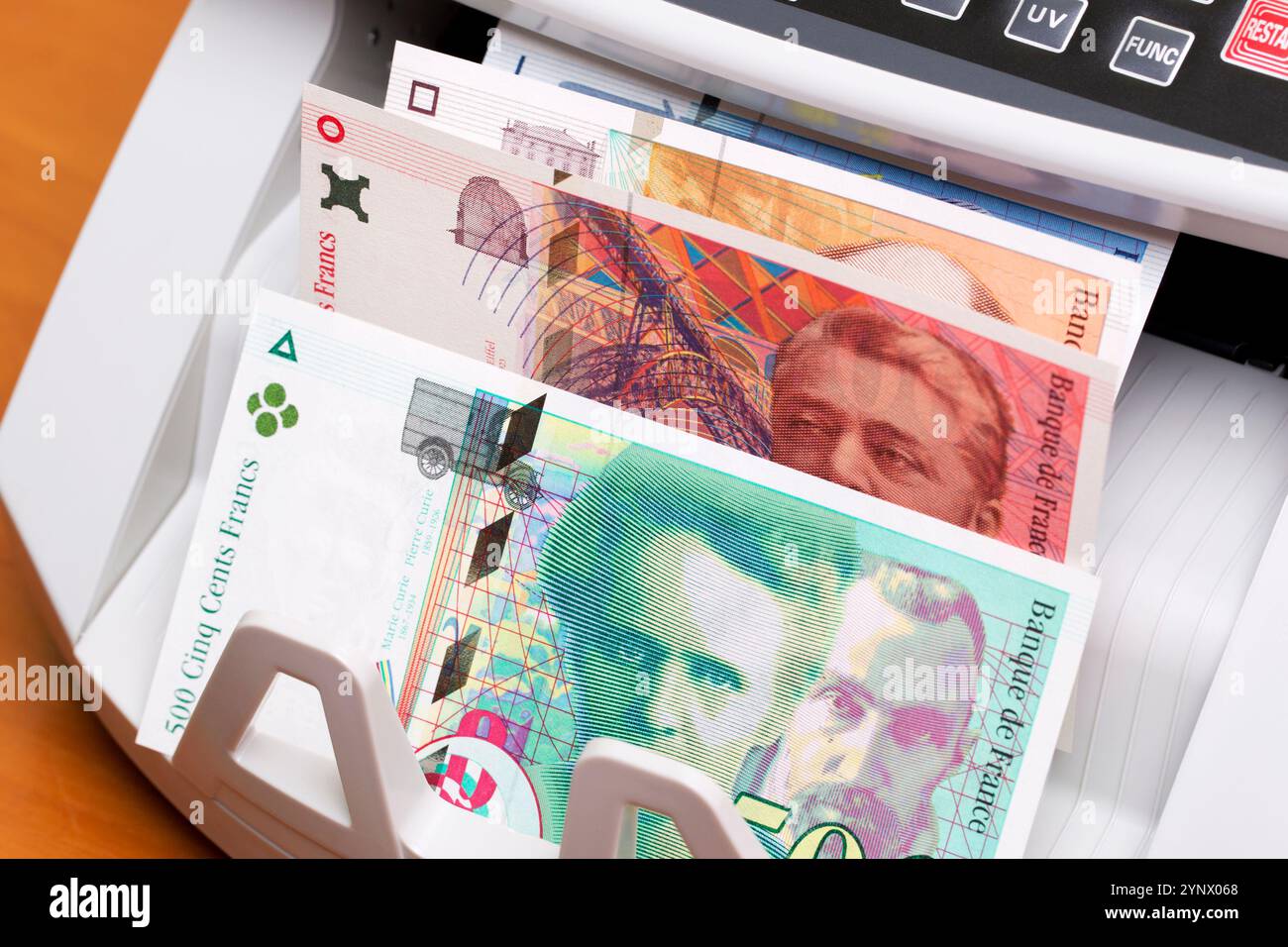 French franc banknote hi-res stock photography and images - Alamy