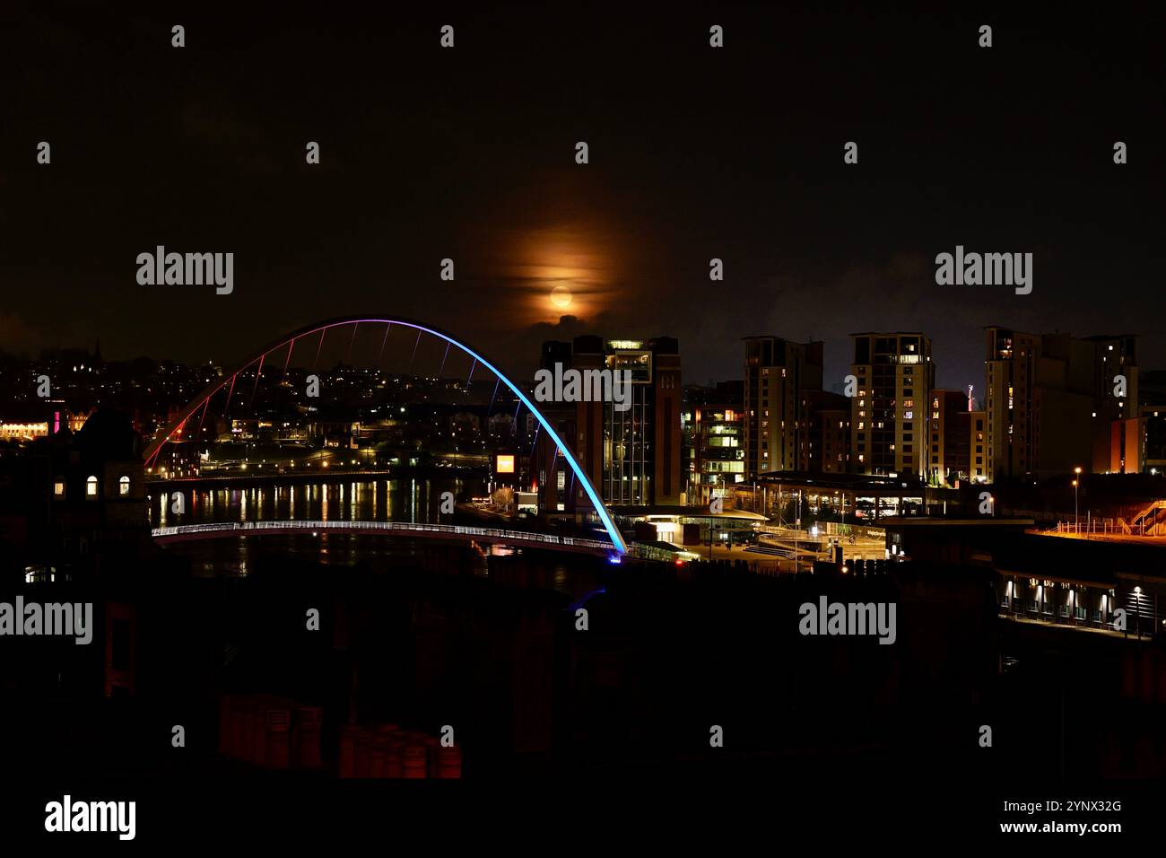 Newcastle upon Tyne Cityscape Stock Photo - Alamy