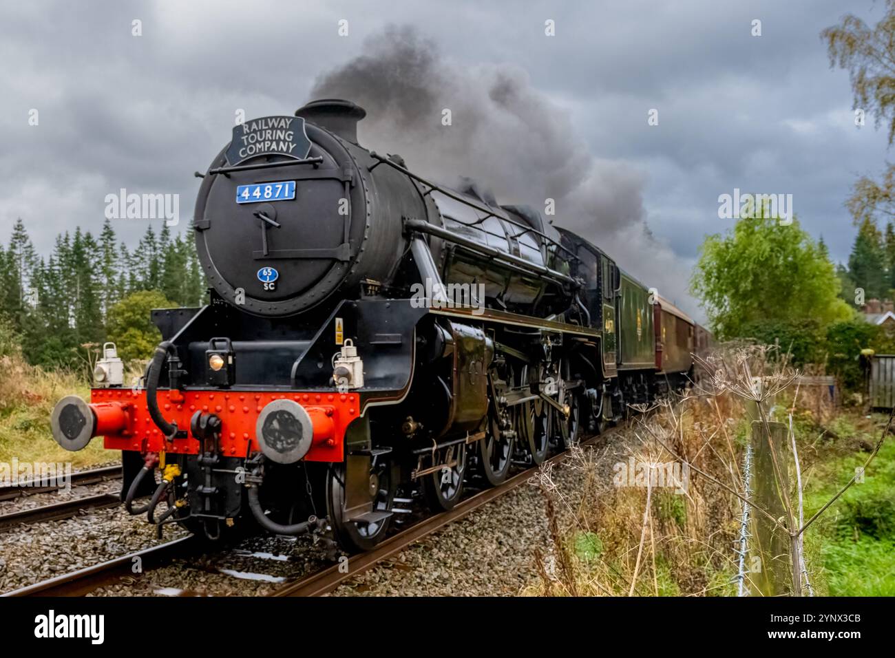 Steam Engine at Speed Stock Photo - Alamy