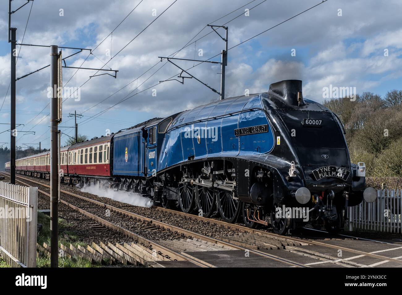 Steam Engine at Speed Stock Photo - Alamy