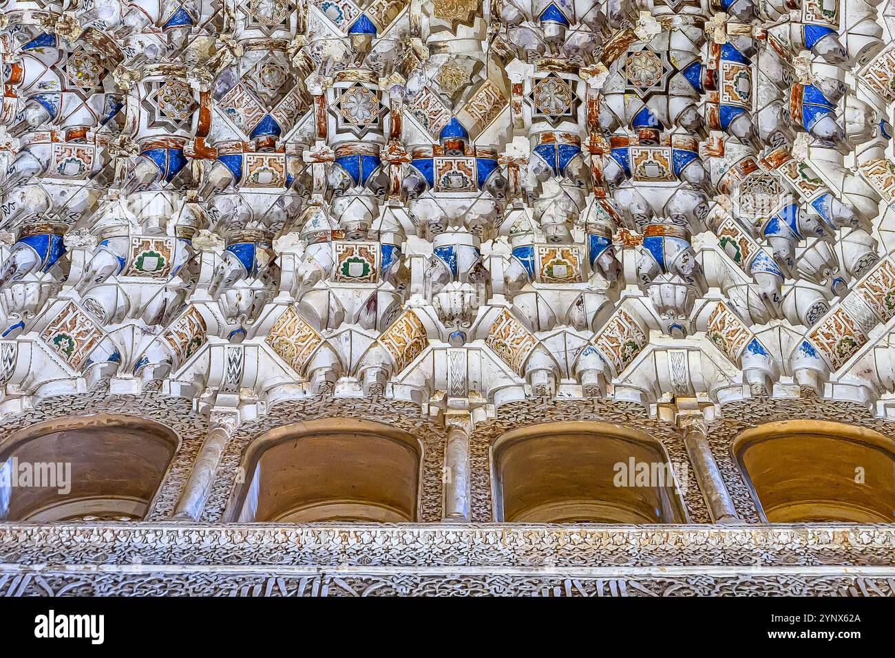 Granada, Spain - July 17, 2024: Complex pattern structure made with ...