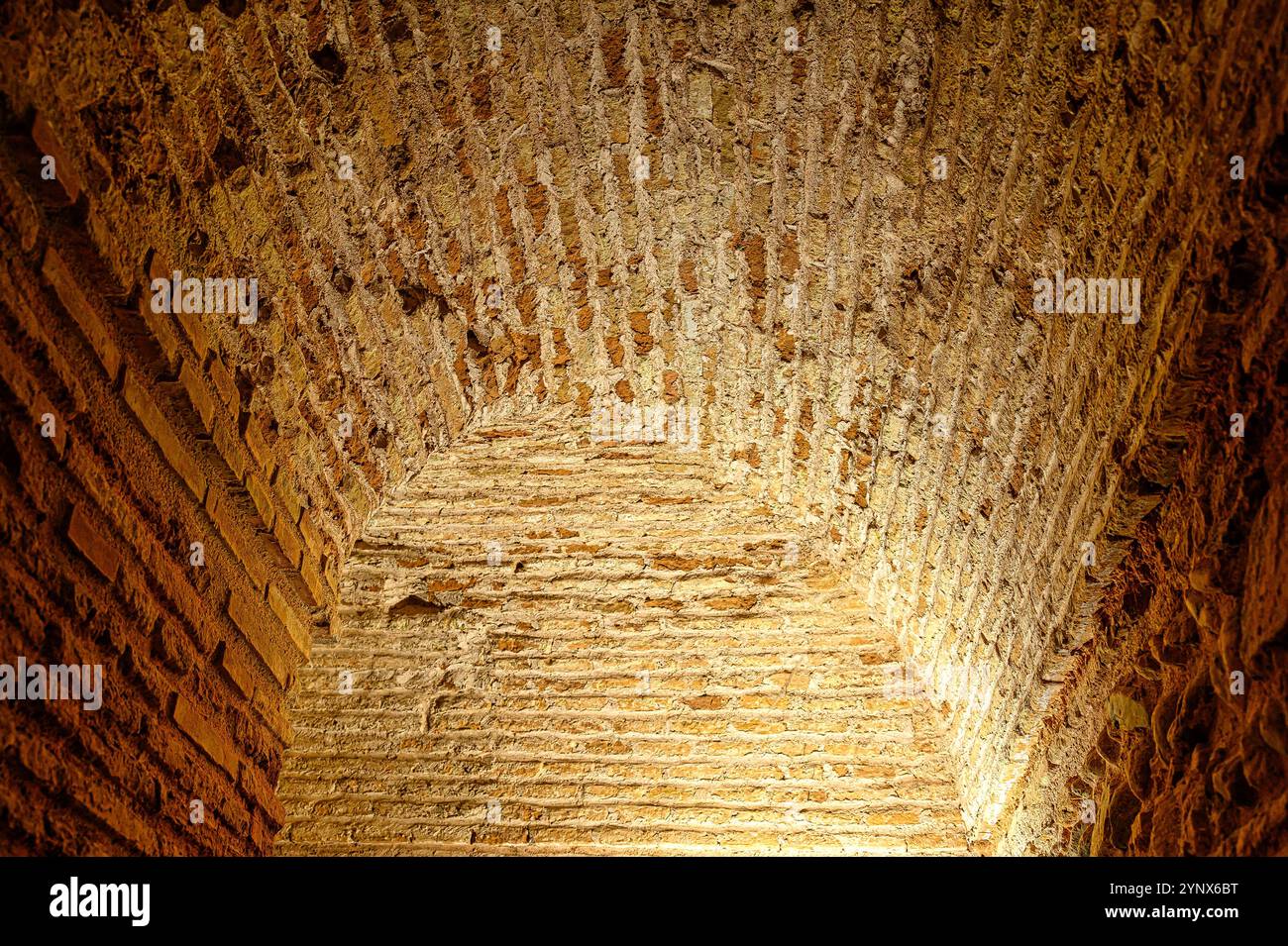 Granada, Spain - July 17, 2024: Arched layered ceiling in the Alhambra ...