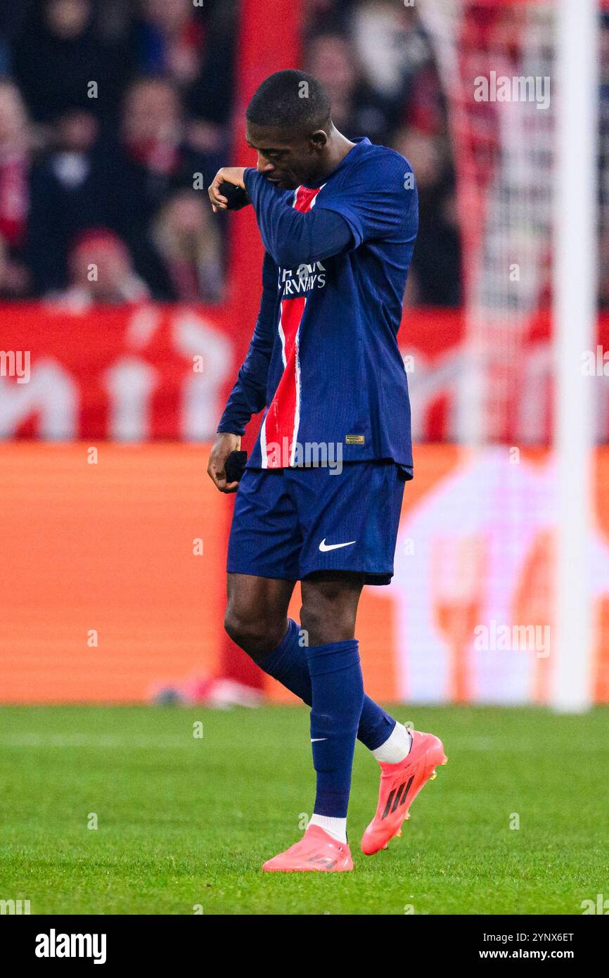 Munich, Germany. 26th Nov, 2024. Soccer: Champions League, Bayern ...