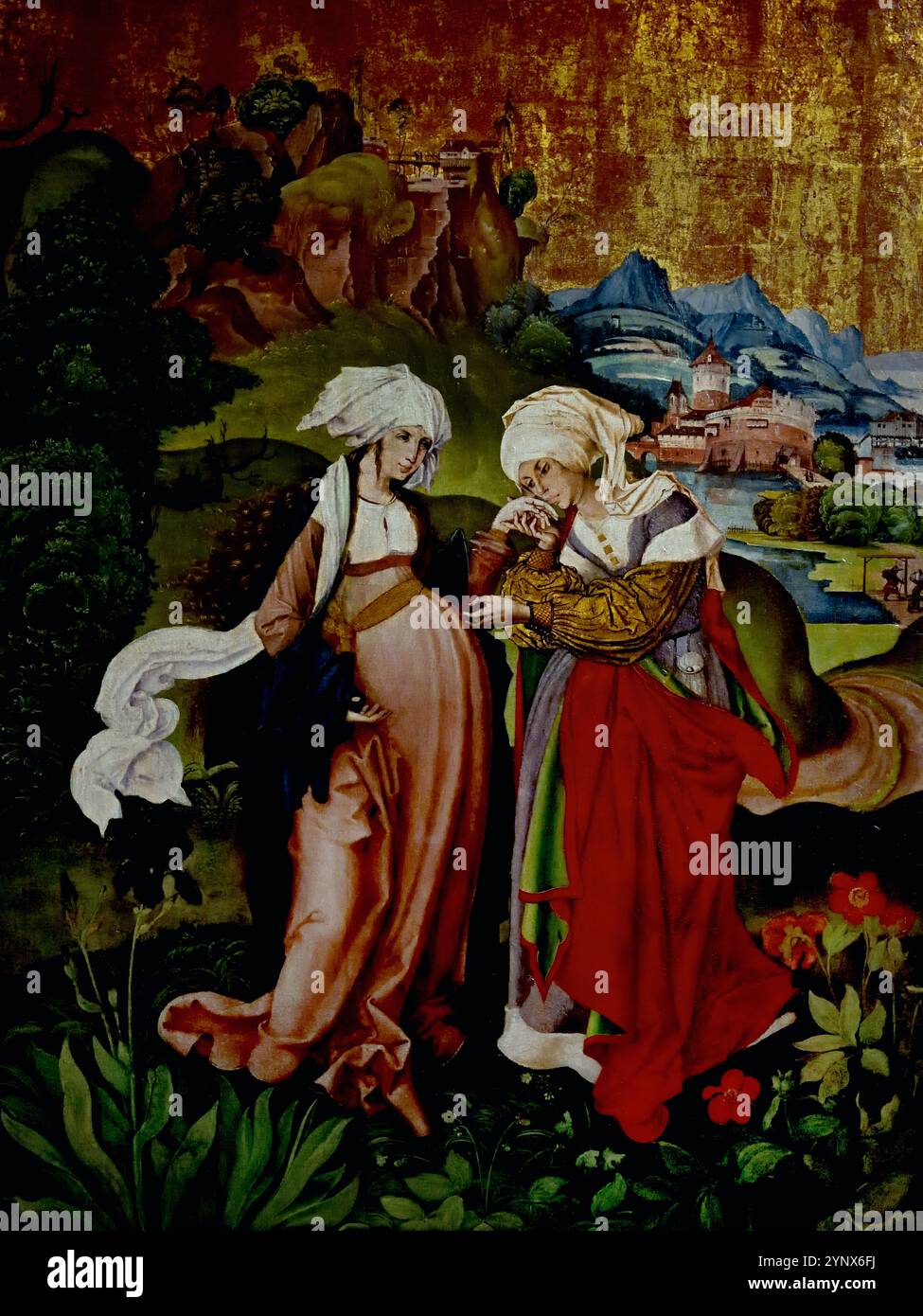 The Visitation, from Selmecbánya by Master MS, Marten Schwartz1506 15th ...