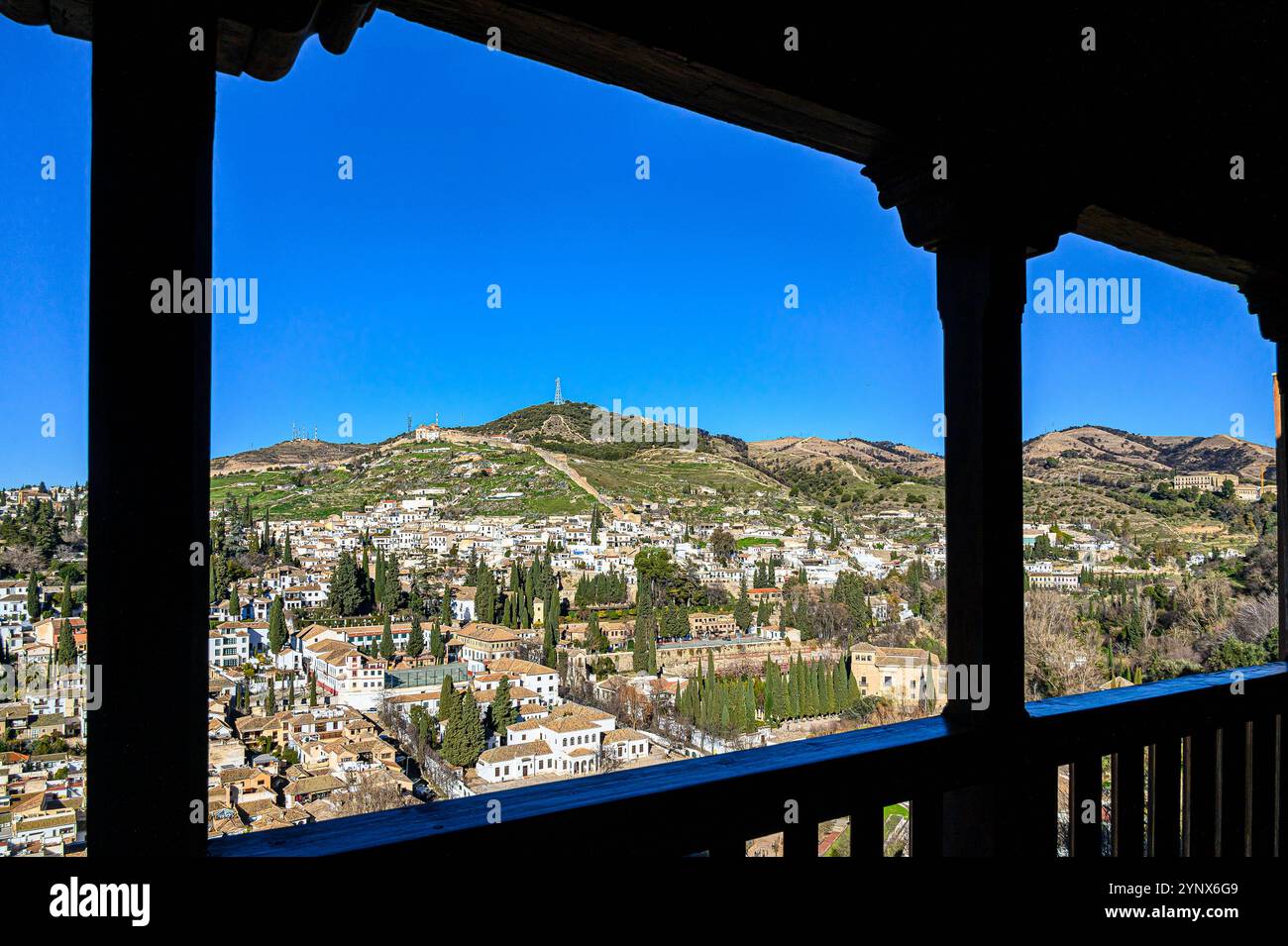 Granada, Spain - July 17, 2024: Landscape and townscape seen from a ...