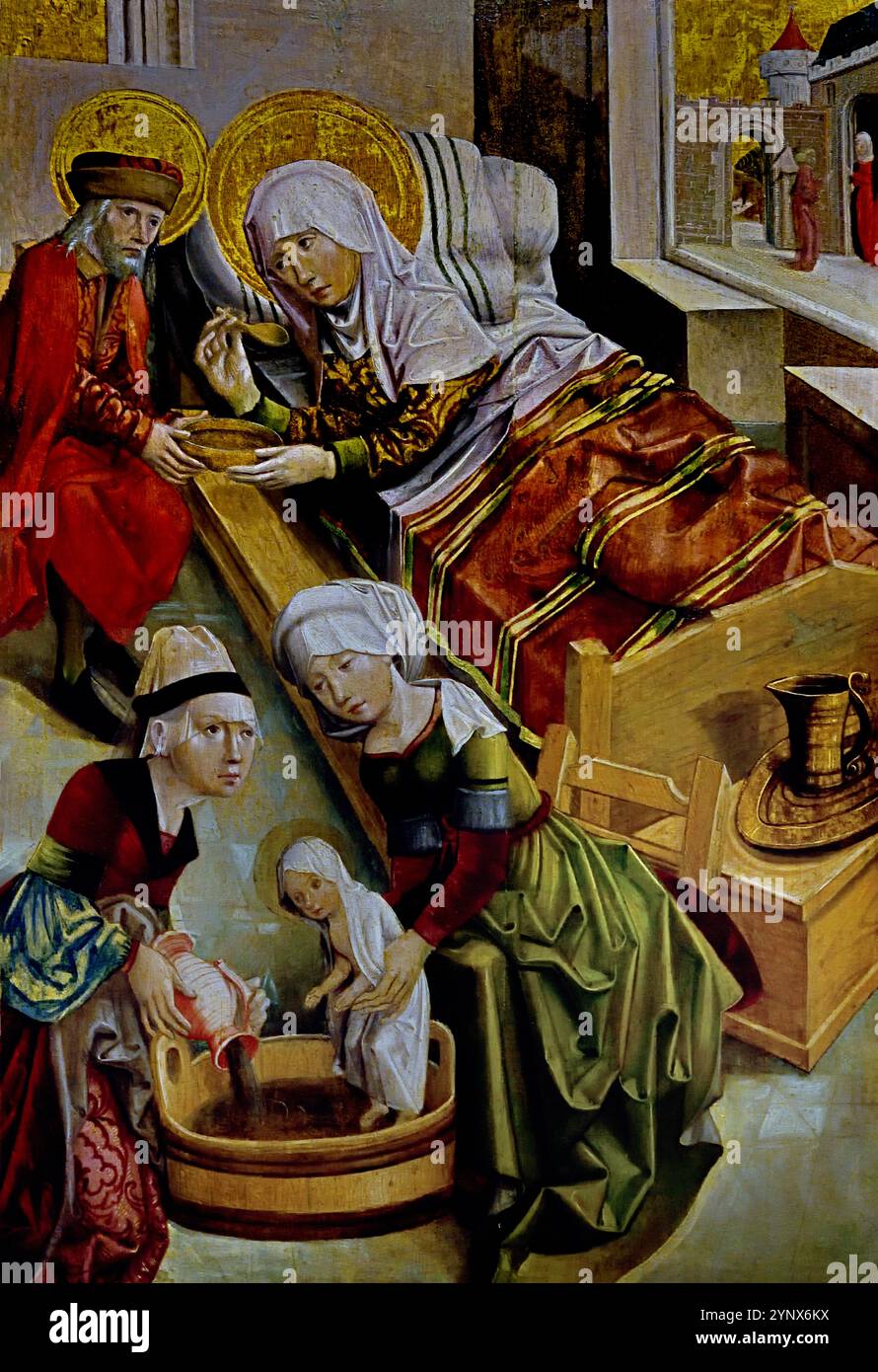 The Birth of the Virgin Mary.1490–1500 Lippa (Lipova, Romania) 15th ...