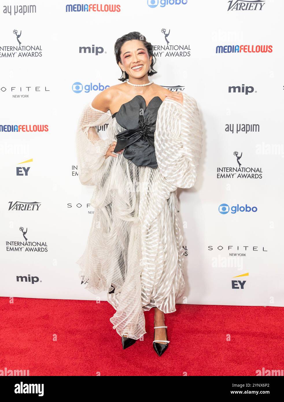 Jacqueline Sato attends International Emmy Awards at Hilton Times ...