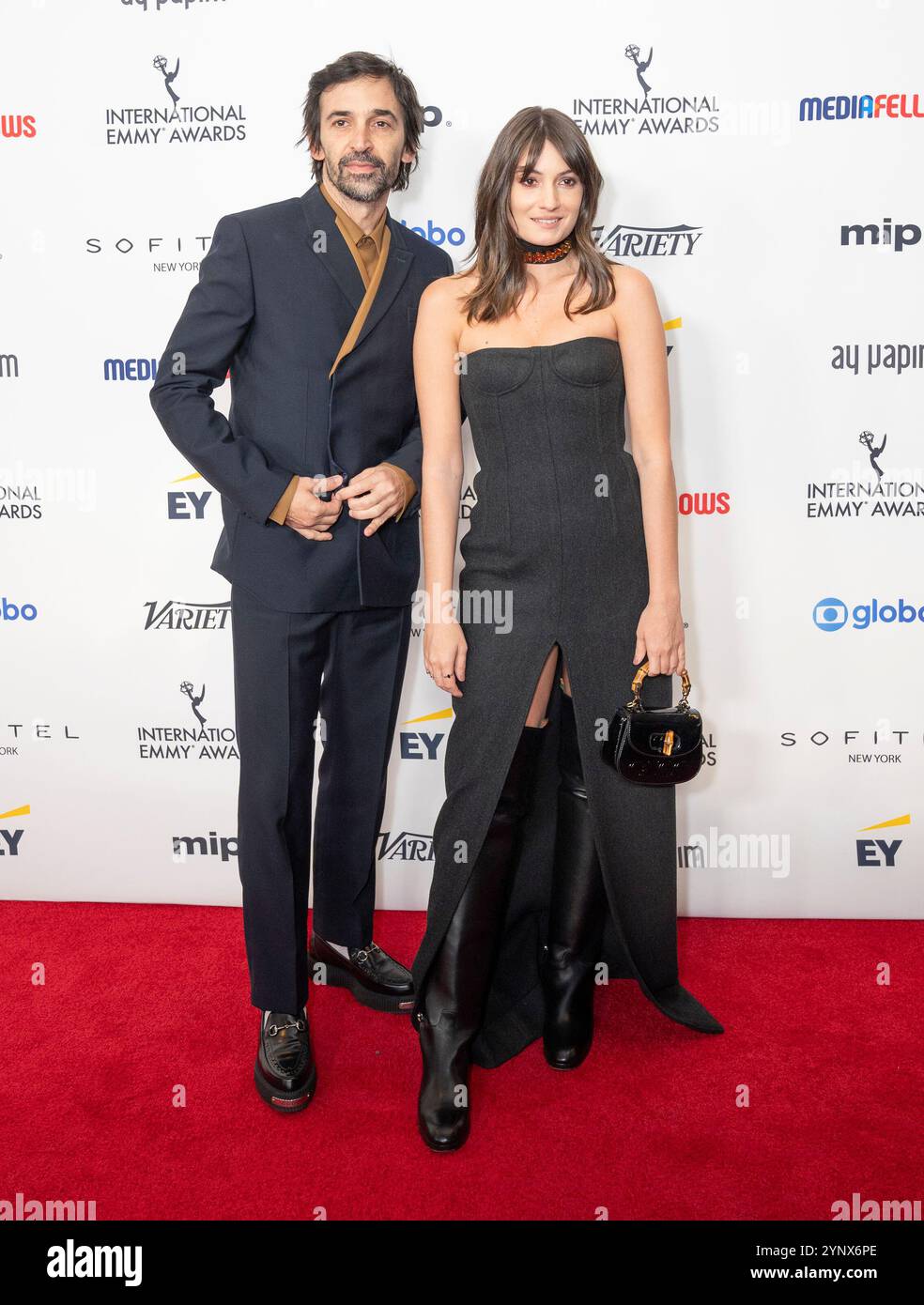 Julio Andrade and Elen Clarice attend International Emmy Awards at ...