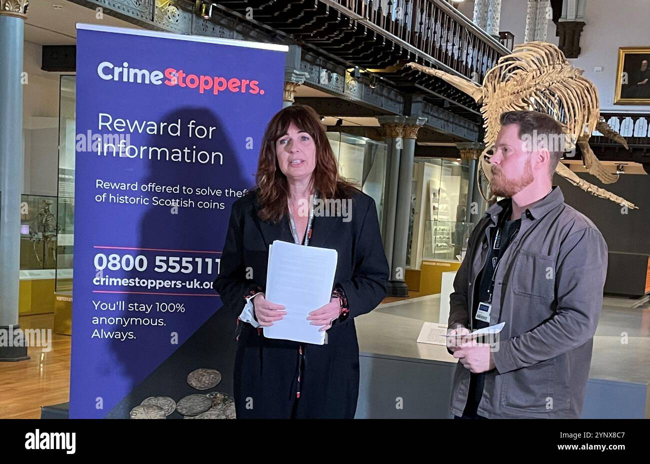 Angela Parker, National Manager at the charity Crimestoppers Scotland ...