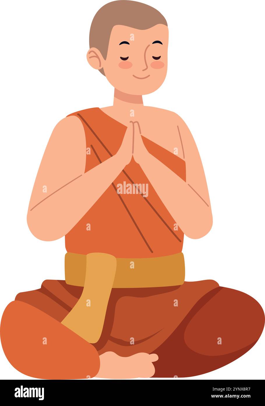 buddhism monk on the lotus position Stock Vector Image & Art - Alamy