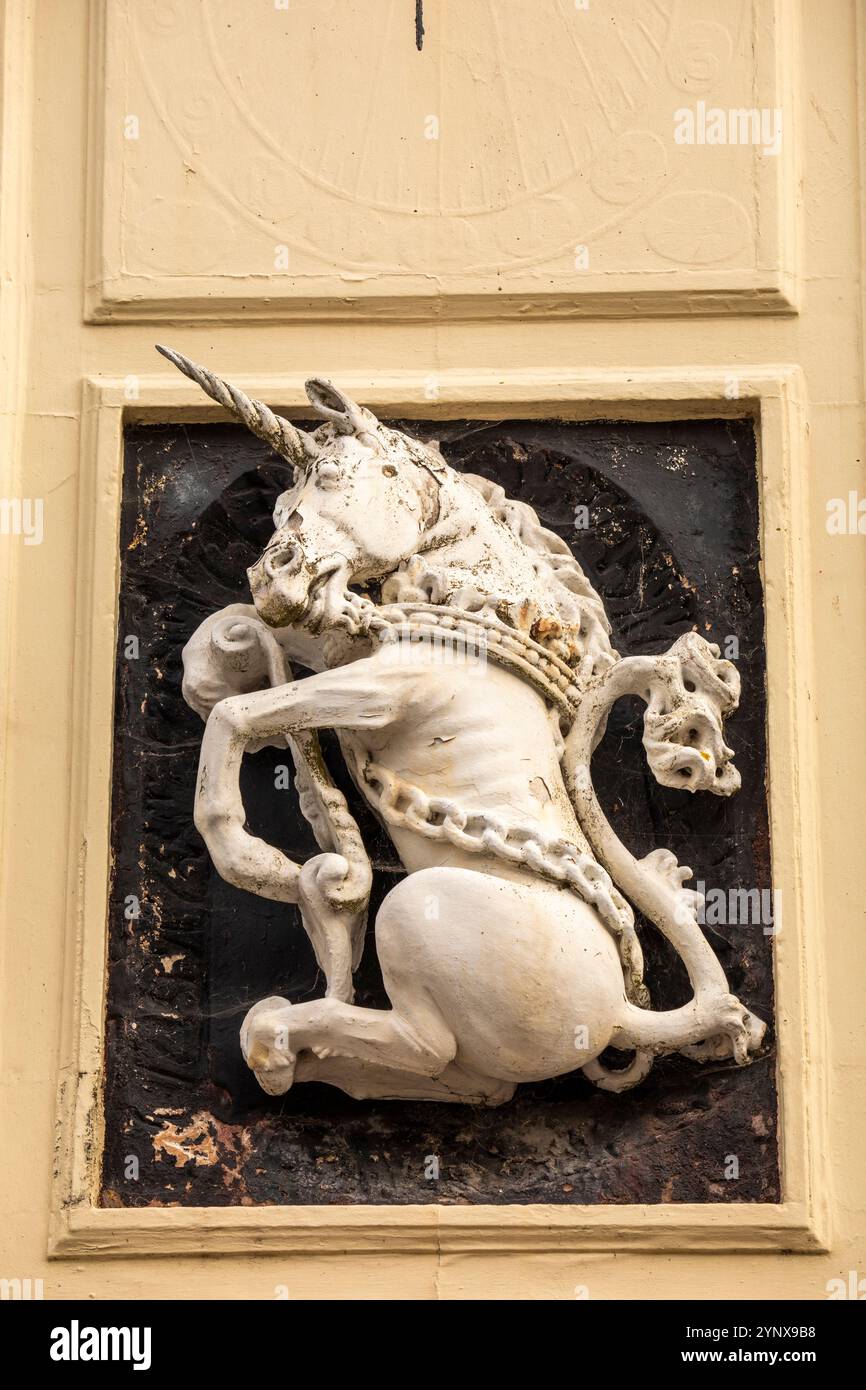 UK, England, Rutland, Uppingham, High Street East, Former Unicorn Inn ...