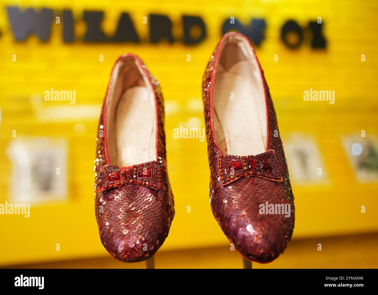 The original ruby slippers worn by the Hollywood actress and singer ...