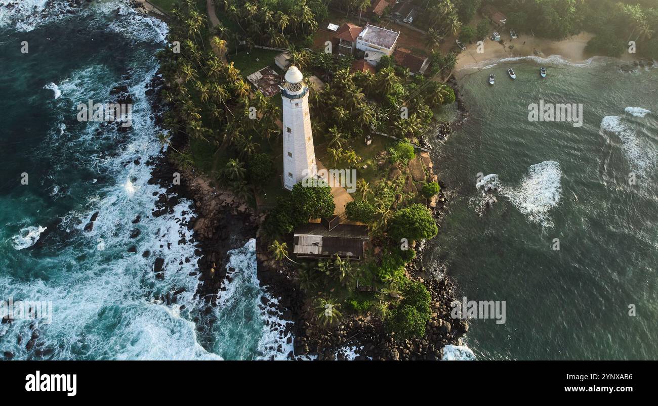 Aerial view of Dondra Lighthouse in Sri Lanka Stock Photo - Alamy