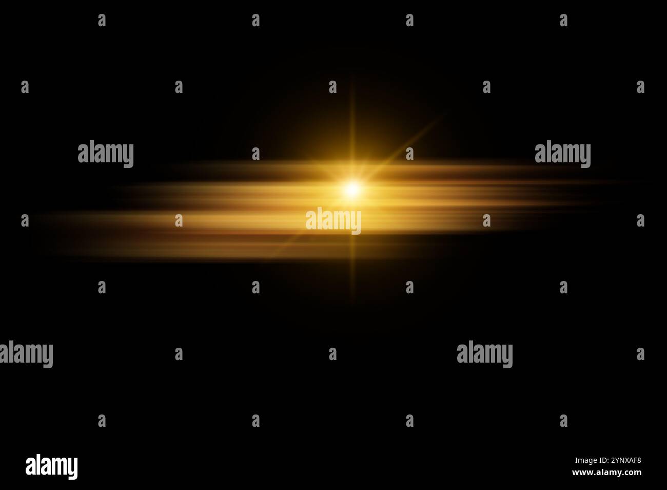 Orange light effect Glowing light bursts with sparkles. Glow light ...