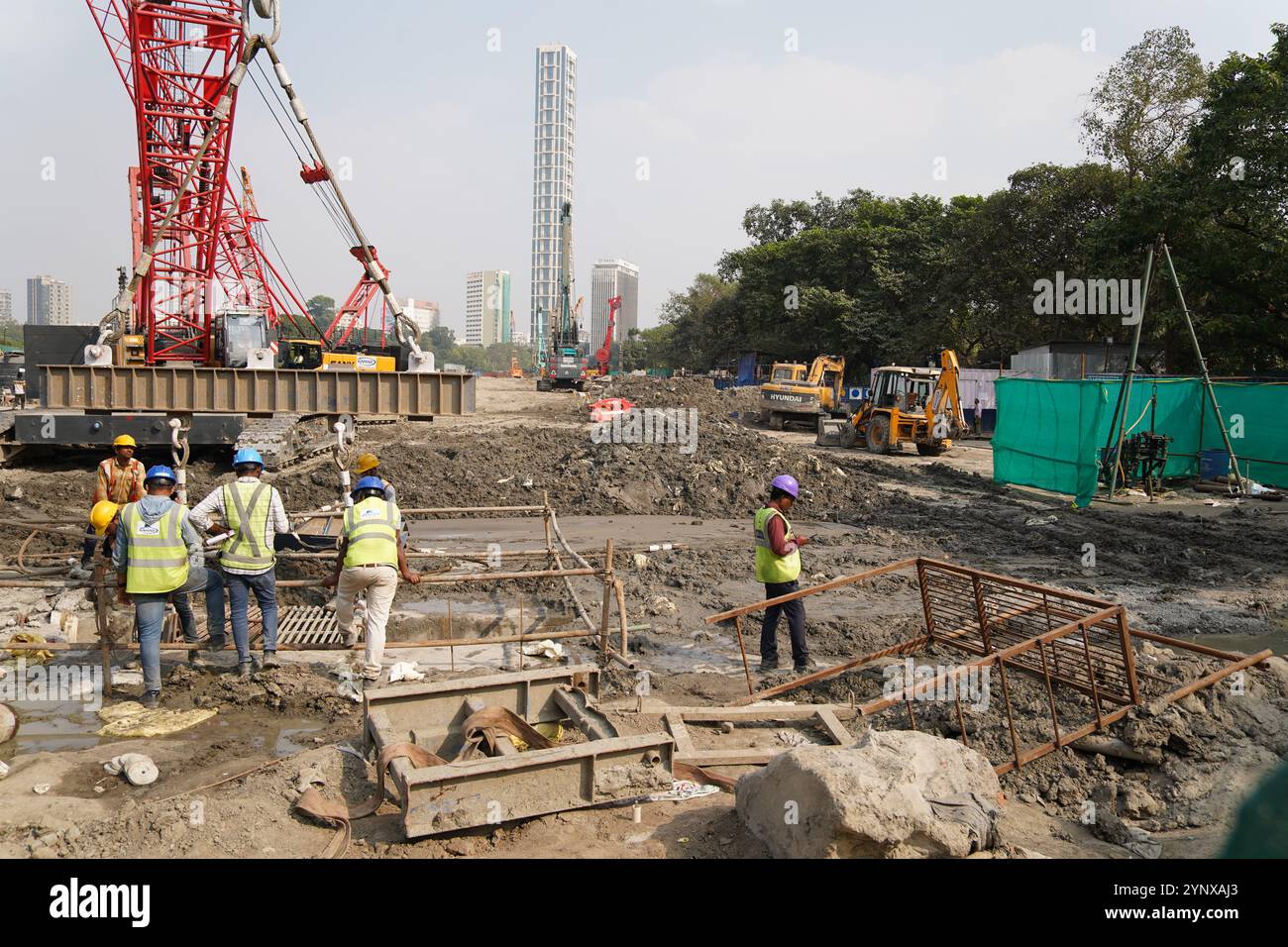The underground Victoria Memorial Hall station of the Joka-Esplanade Metro Railway is under ...