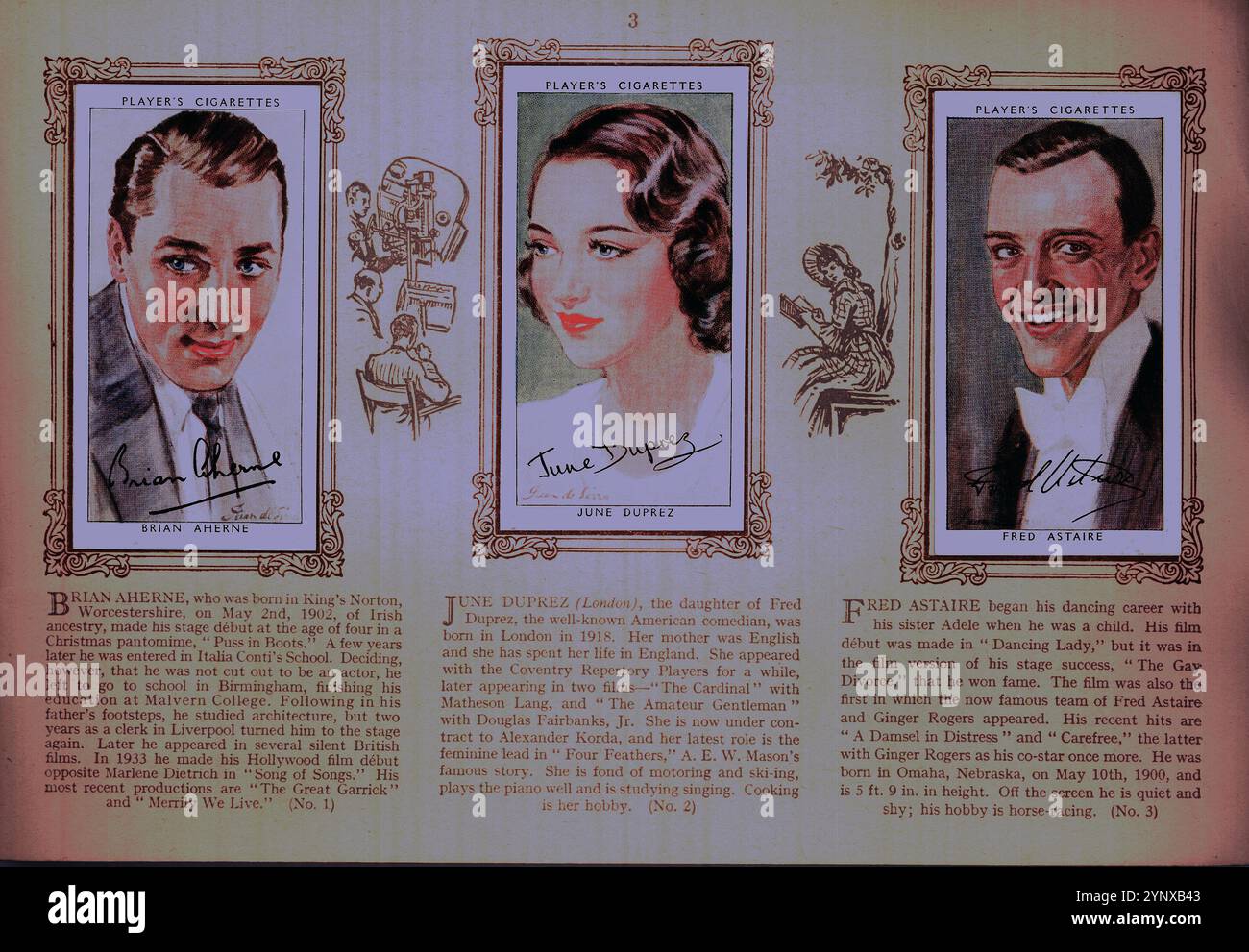 An Album of Film Stars measuring 12.5cms x 18.5cms issued by John ...