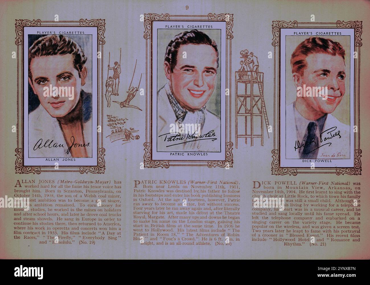 An Album of Film Stars measuring 12.5cms x 18.5cms issued by John ...