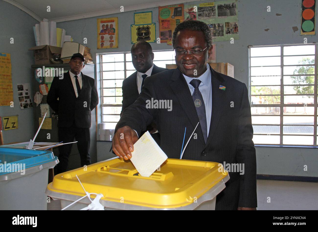 Windhoek, Namibia. 27th Nov, 2024. Panduleni Itula, presidential ...
