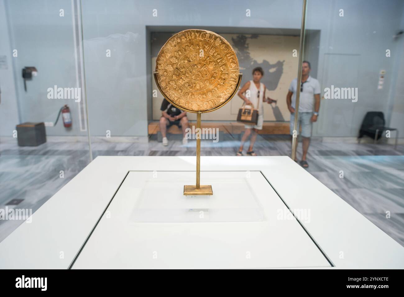 The Phaistos Disc - a clay disc bearing the earliest known hieroglyphic ...