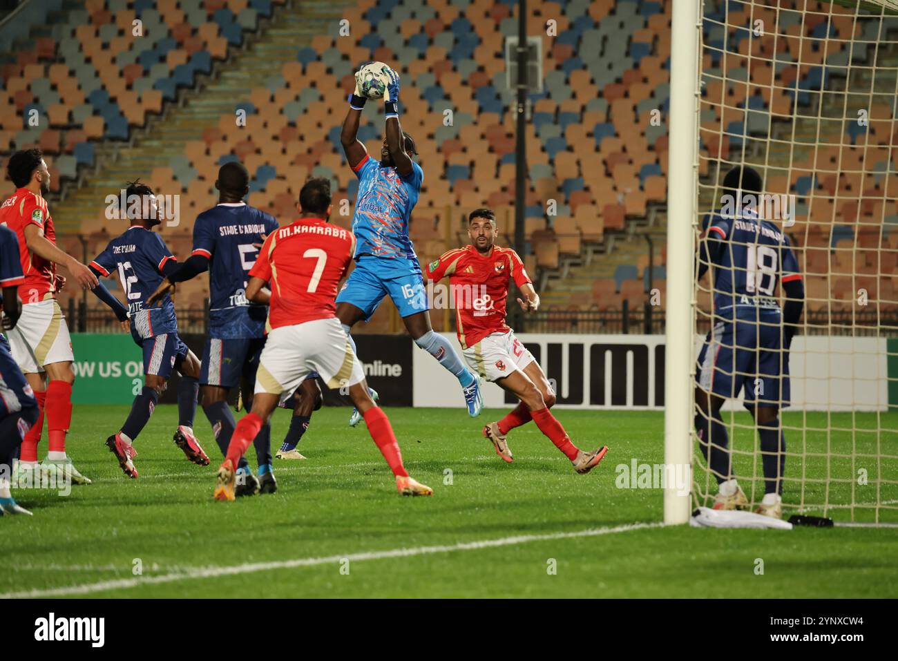 EGYPT, CAIRO, 26 NOVEMBER 2024 : goalkeeper Drissa Bamba of Stade d Abidjan from Ivory Coast ...