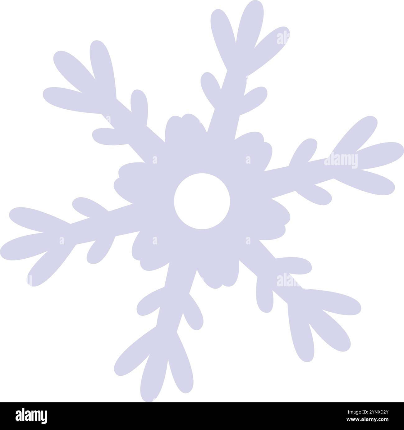 Snow crystal snowflake in Cut Out Stock Images & Pictures - Alamy