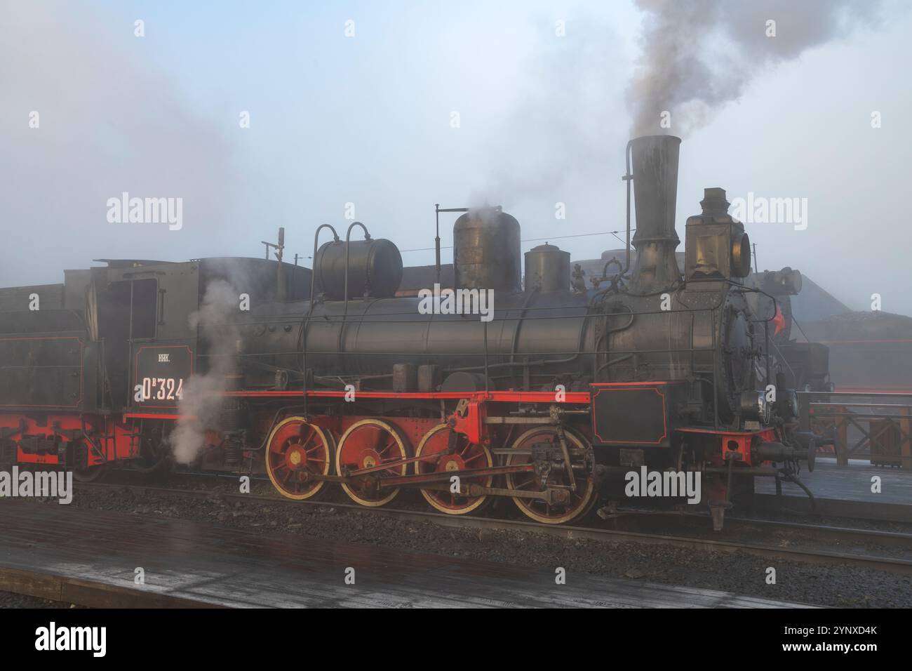 SORTAVALA, RUSSIA - OCTOBER 01, 2024: One of the oldest steam ...