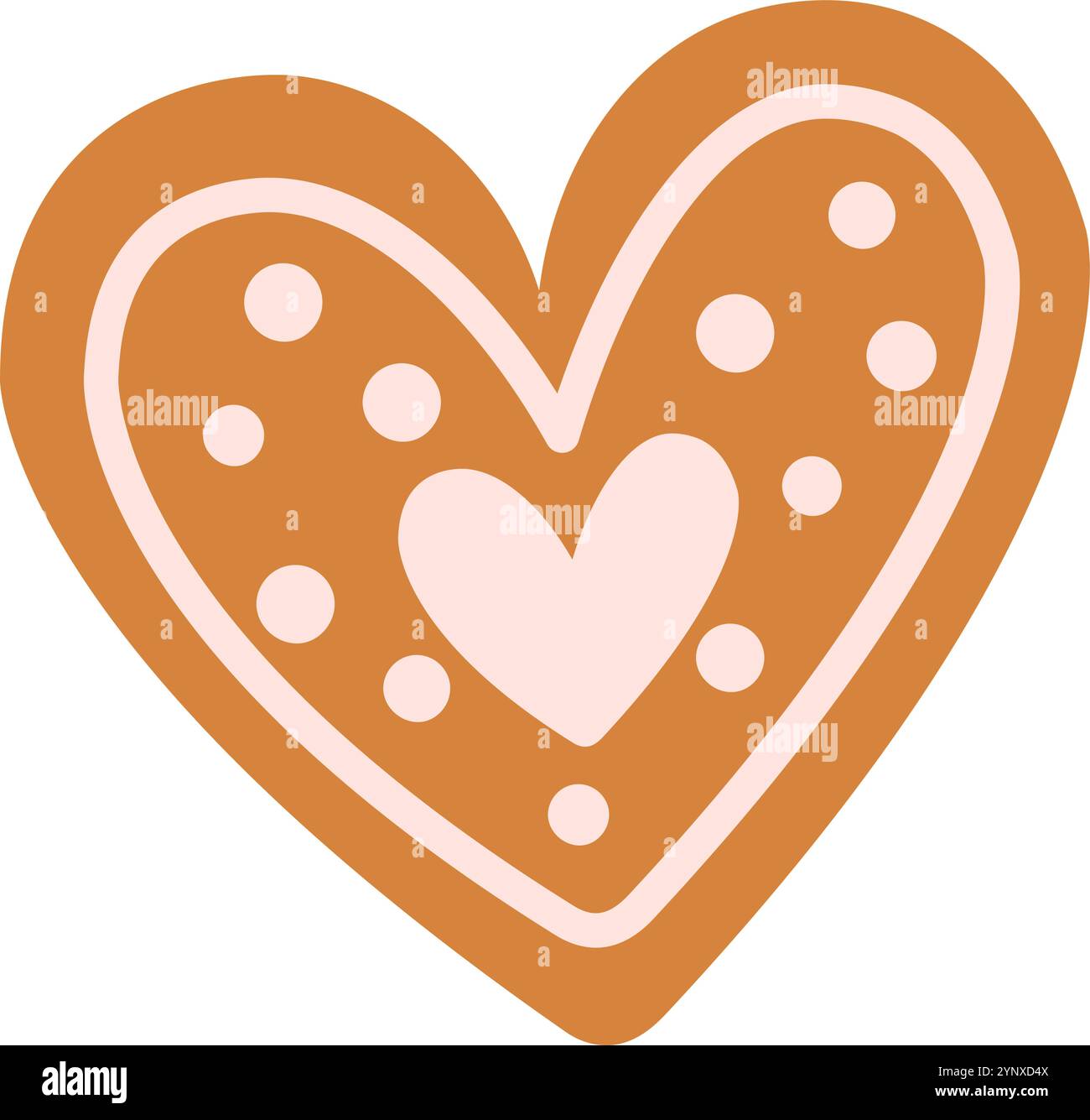 Heart shaped icing Stock Vector Images - Alamy