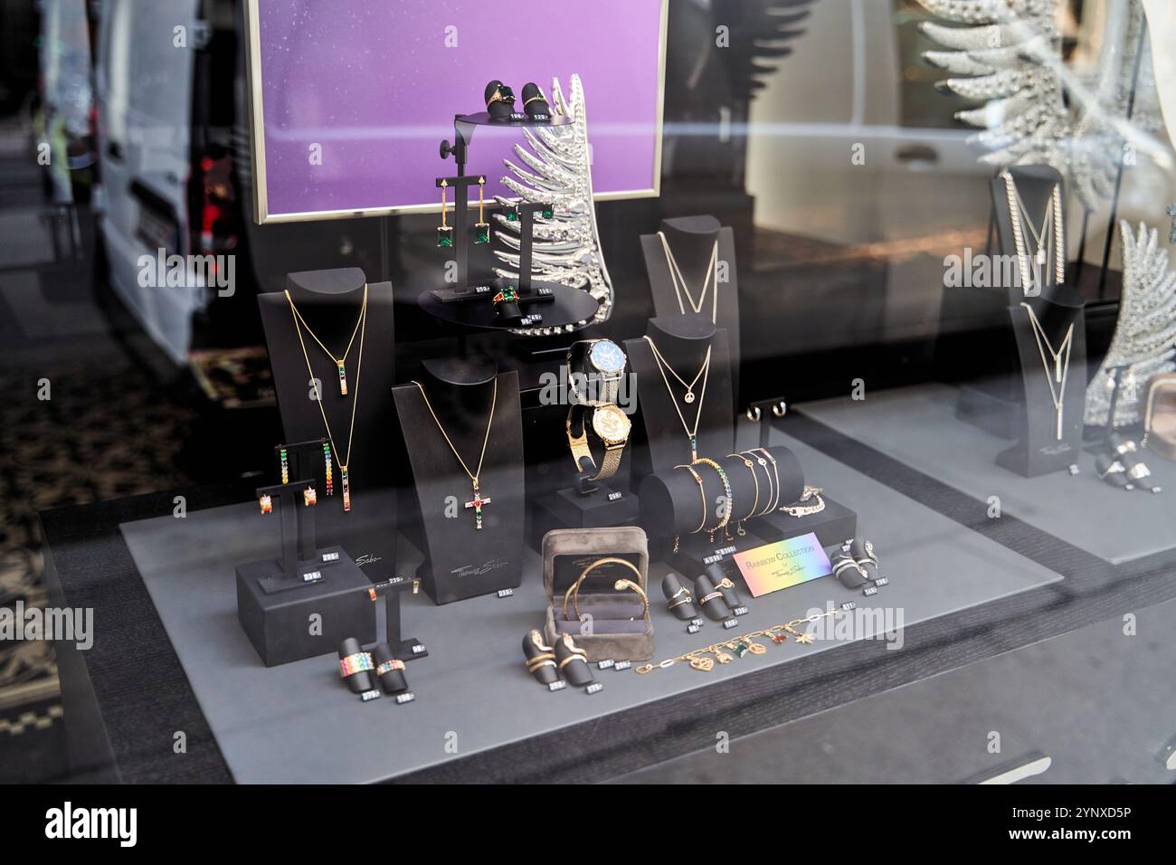 Vienna, Austria - October 9, 2022: A display of auto parts including ...