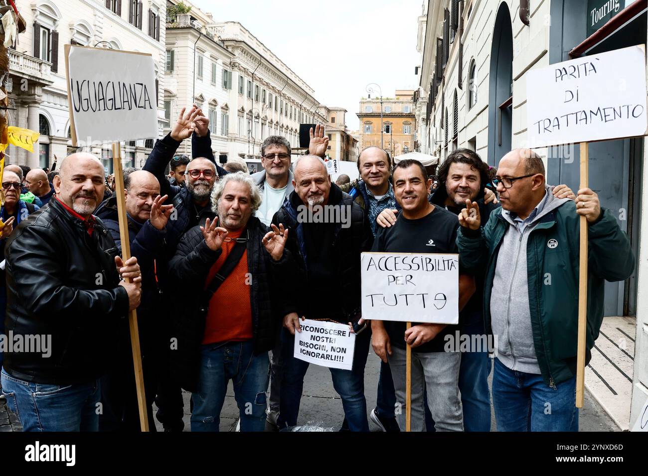 Roma, Italia. 27th Nov, 2024. Manifestazione a piazza San Apostoli ...