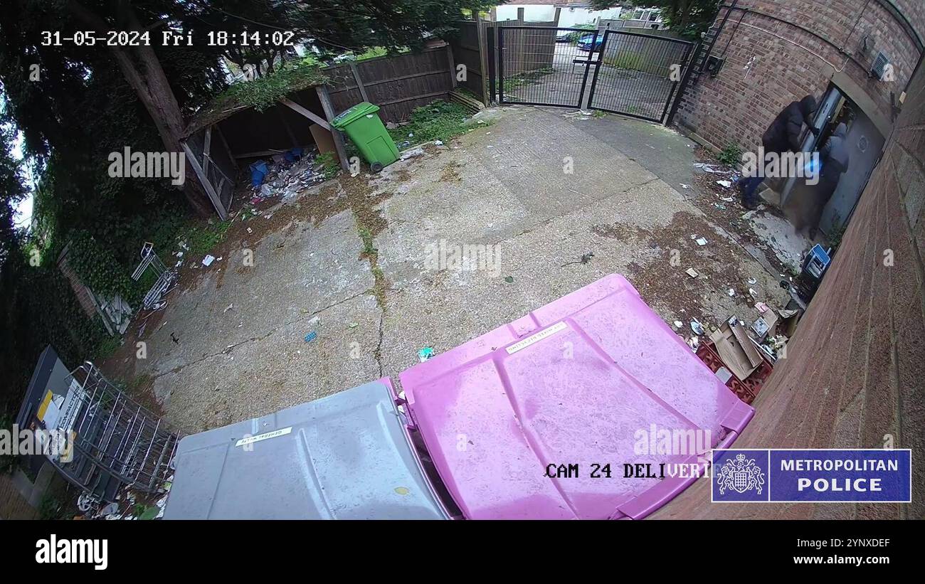 Screen grab taken from handout CCTV footage dated 31/05/24 showing the ...