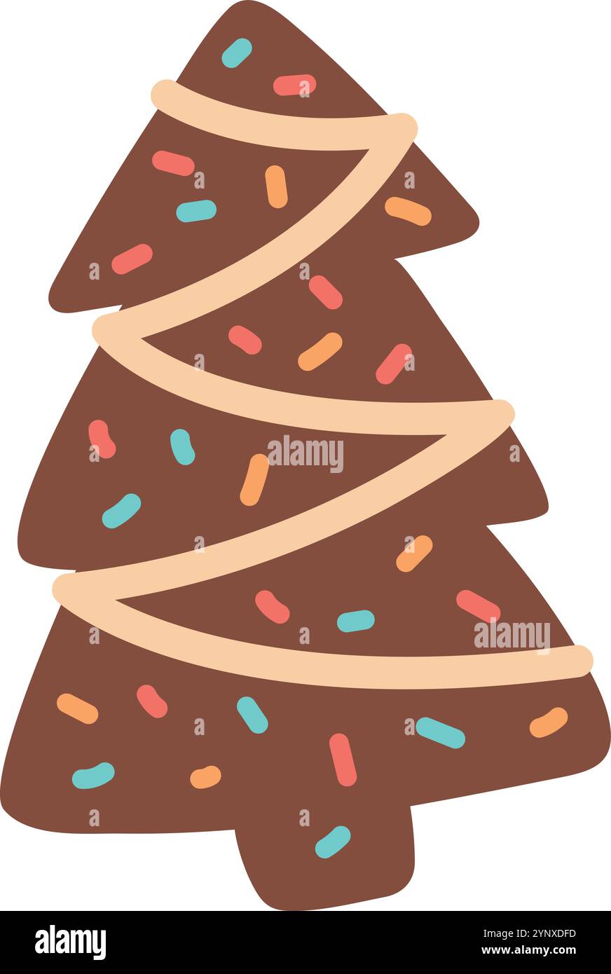 Chocolate christmas cookies on Stock Vector Images - Alamy