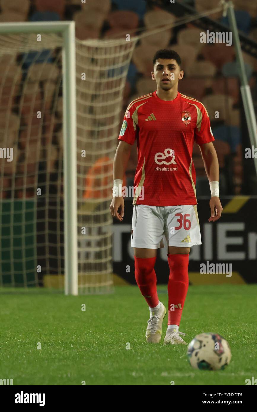 EGYPT, CAIRO, 26 NOVEMBER 2024 : Ahmed Kouka of Al Ahly SC during the CAF Champions League match ...