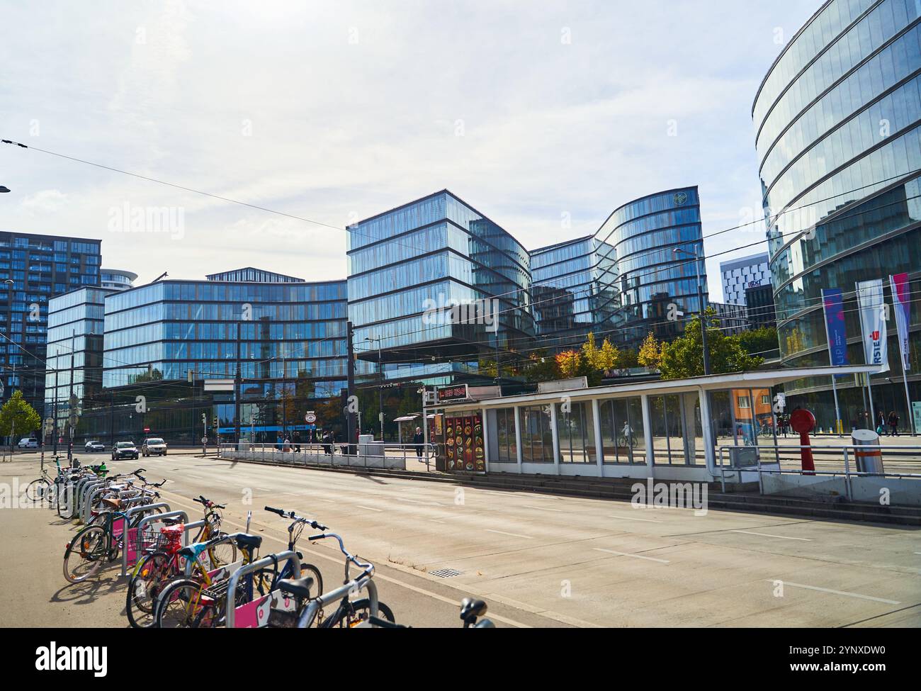 Vienna, Austria - October 19, 2022: The modern urban architecture ...