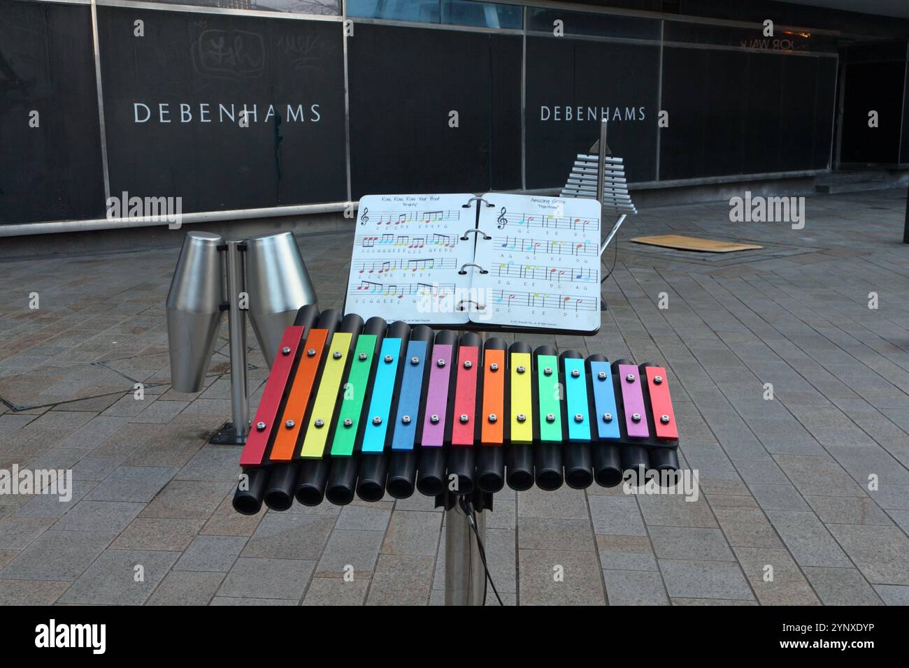 Sheffield city centre Charter Square, Xylophones Instruments for ...