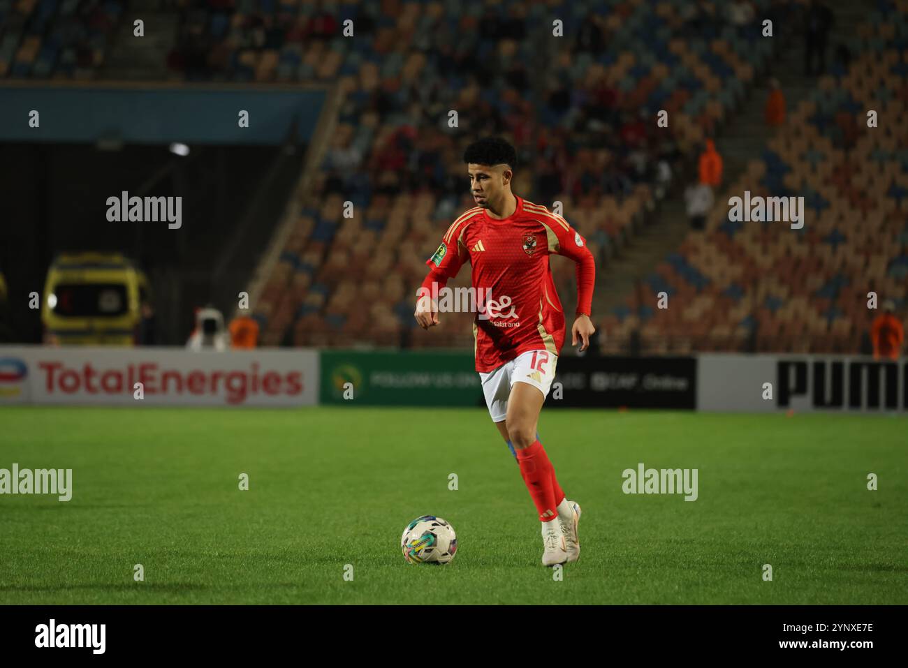 EGYPT, CAIRO, 26 NOVEMBER 2024 : Reda Slim of Al Ahly SC during the CAF ...
