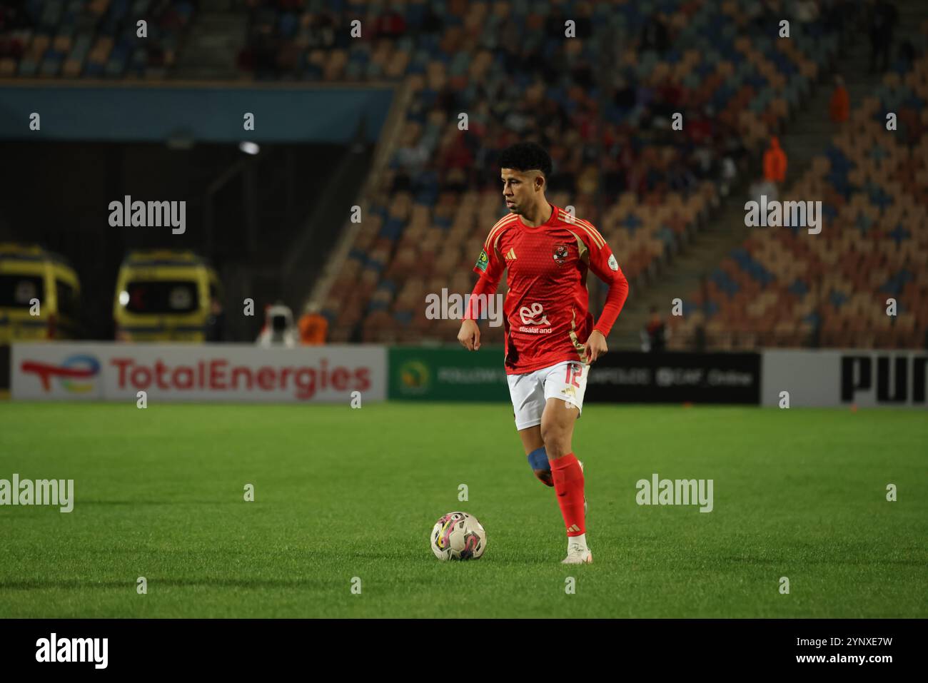 EGYPT, CAIRO, 26 NOVEMBER 2024 : Reda Slim of Al Ahly SC during the CAF ...