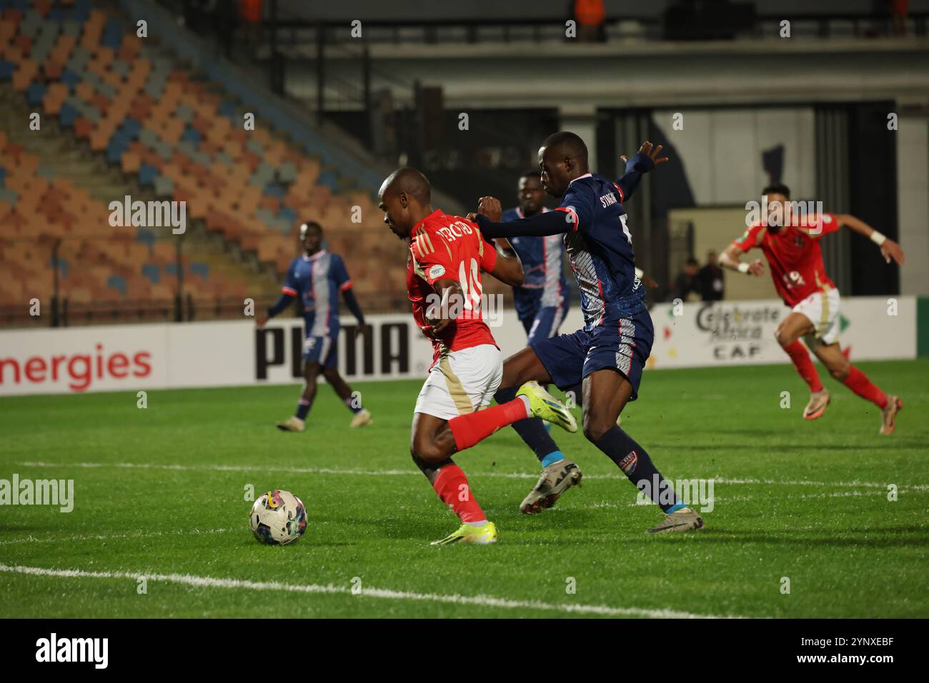 EGYPT, CAIRO, 26 NOVEMBER 2024 : Percy Tau of Al Ahly SC during the CAF Champions League match ...