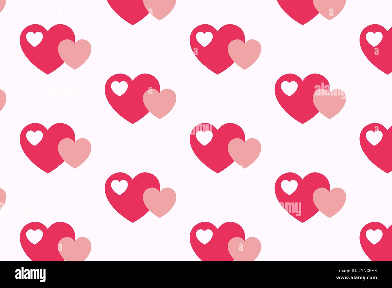 Cute heart pattern. Vector illustration Stock Vector Image & Art - Alamy